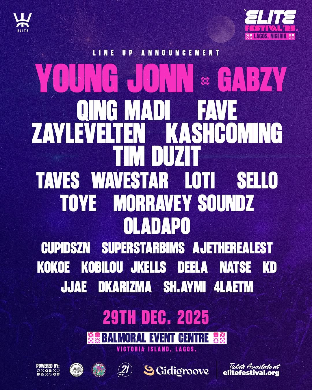 Elite Festival 2025 to debut in Lagos as a premium global Afrobeats ...
